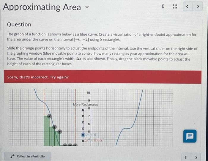 Solved Approximating Area V д Question The graph of a | Chegg.com