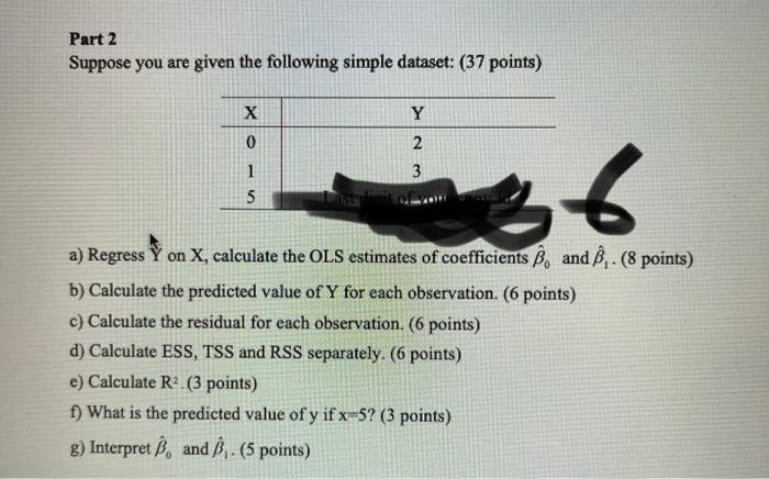 Solved Part 2 Suppose you are given the following simple | Chegg.com