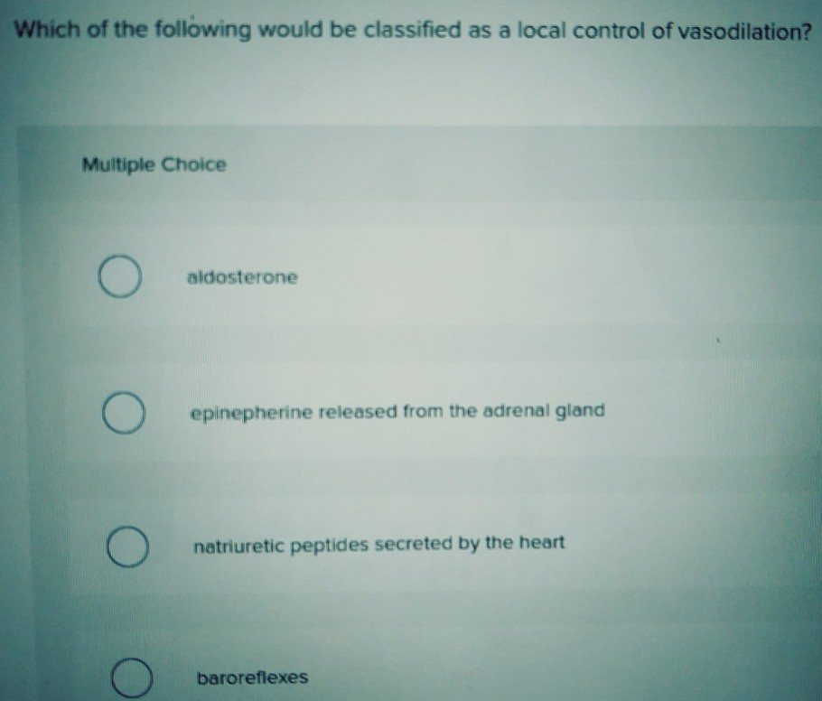 Solved Which of the following would be classified as a local | Chegg.com