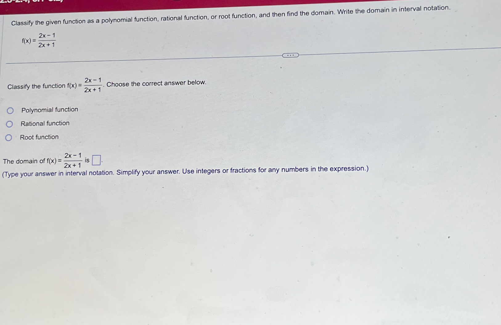 Solved Classify the given function as a polynomial function, | Chegg.com
