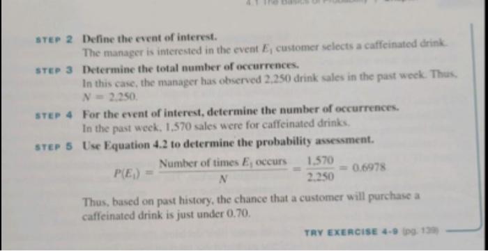 Solved EXAMPLE 4-6 Relative Frequency Probability Assessment | Chegg.com