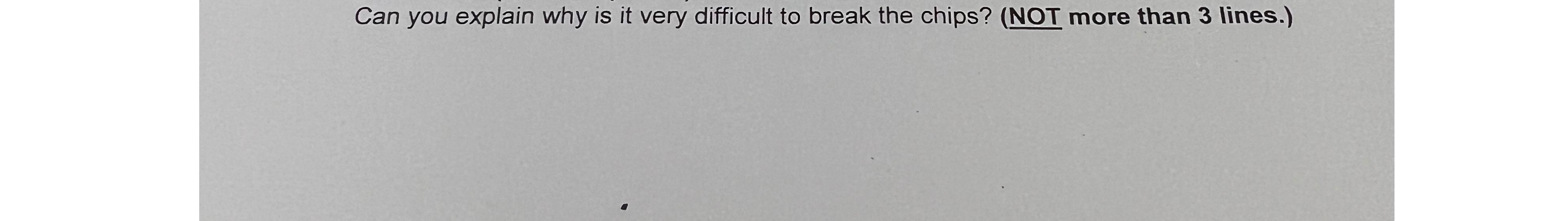 Solved Can you explain why is it very difficult to break the | Chegg.com