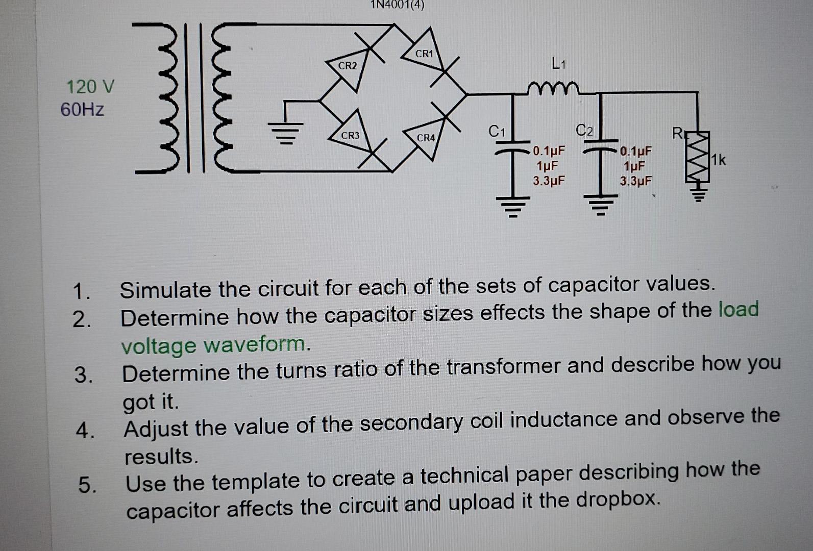 Solved The TRIAC VS SCR Set up and simulate the Triac / SCR | Chegg.com