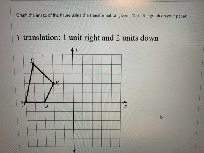 Solved Graph the image of the figure using the | Chegg.com