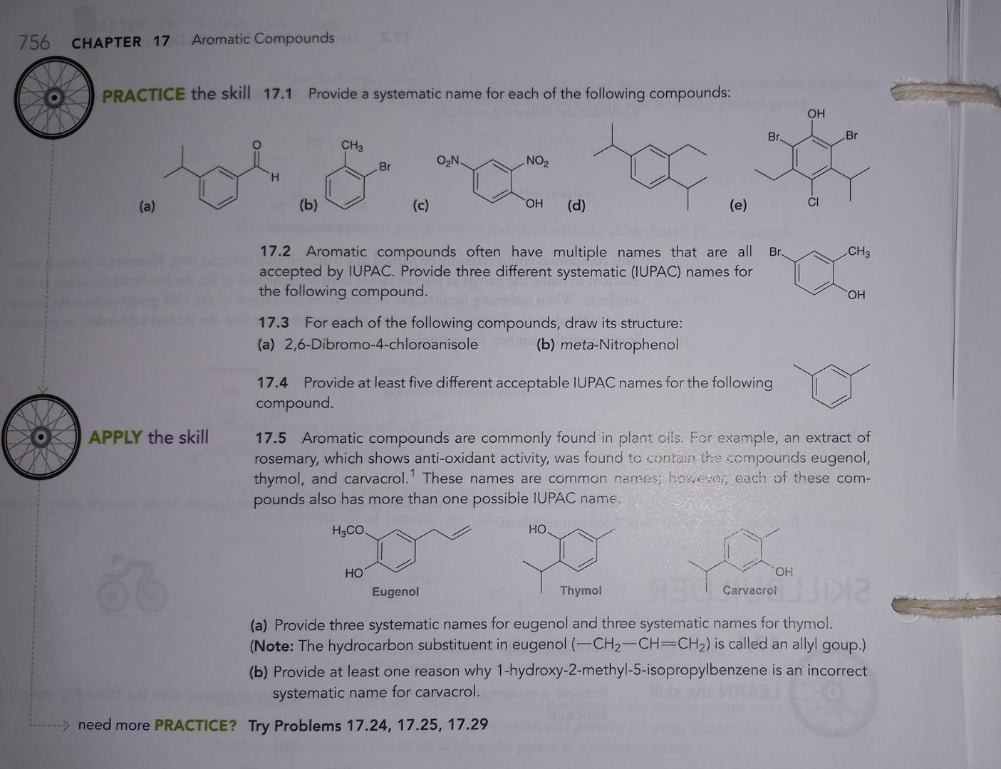 Solved PRACTICE the skill 17.1 Provide a systematic name for | Chegg.com