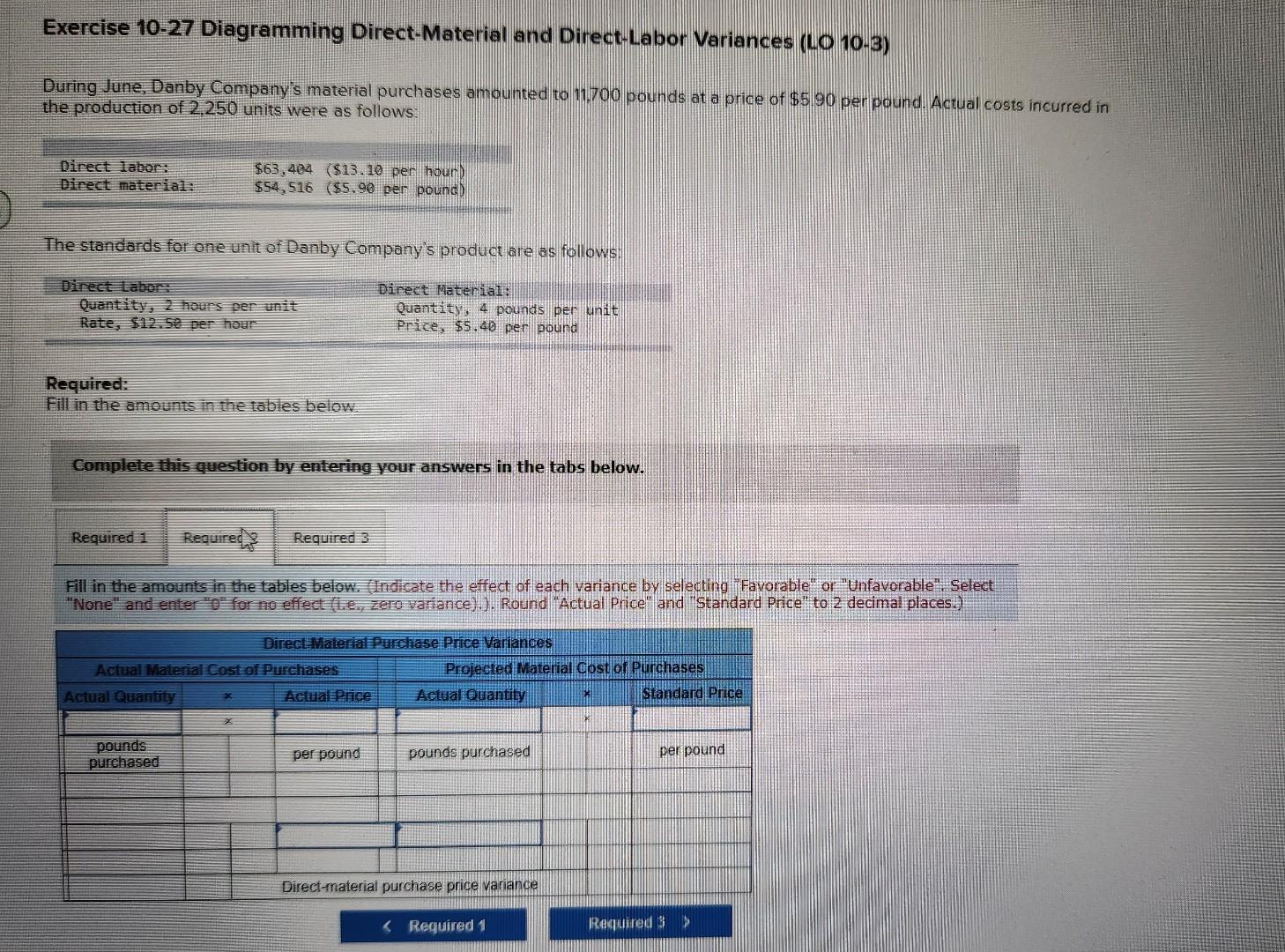 Solved Exercise 10-27 Diagramming Direct-Material and | Chegg.com