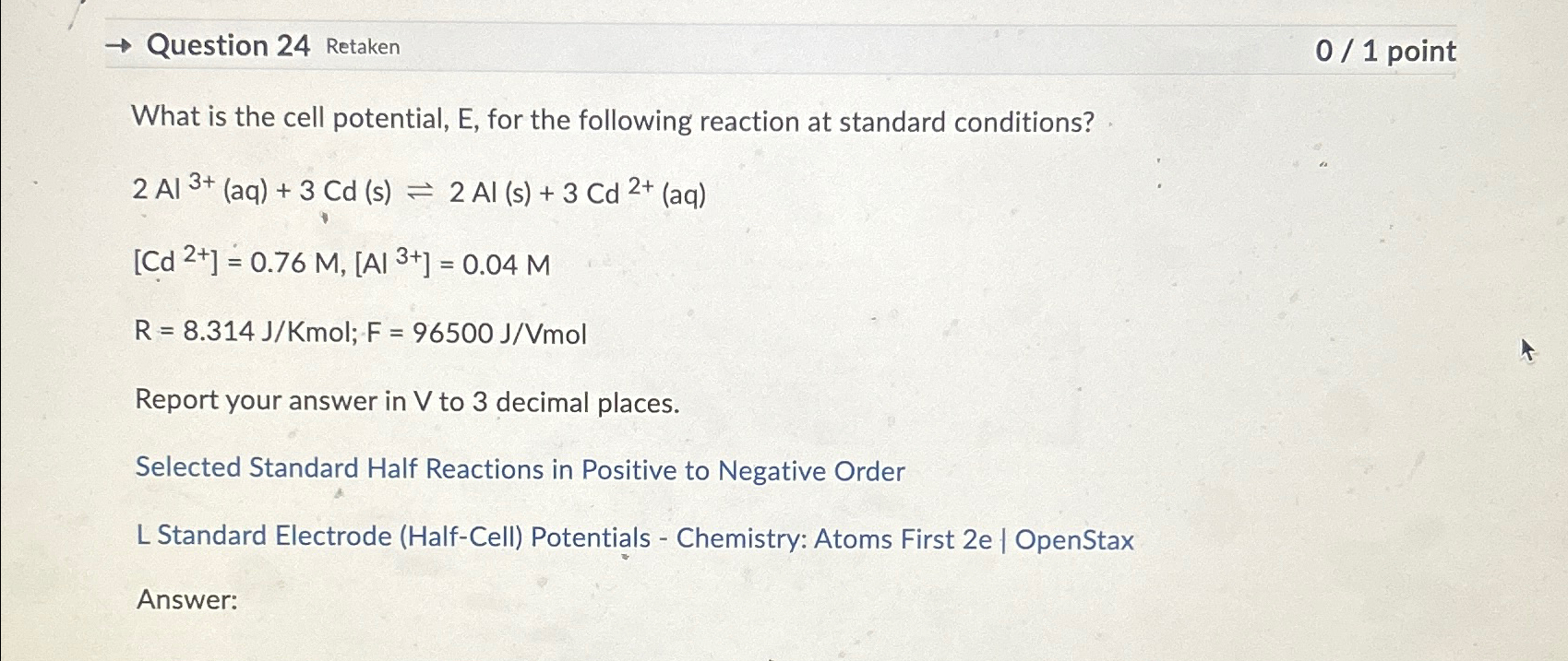 Solved → ﻿Question 24 ﻿Retaken01 ﻿pointWhat is the cell | Chegg.com