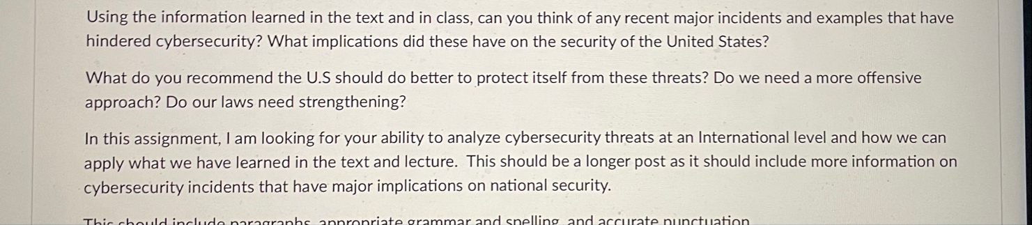 Solved PLEASE NO AI!!!sing the information learned in the | Chegg.com