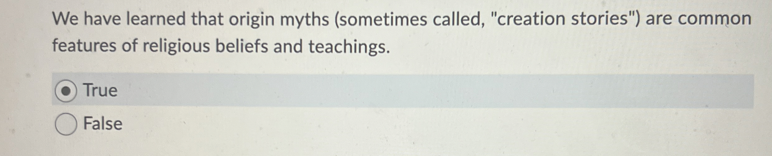 Solved We have learned that origin myths (sometimes called, | Chegg.com