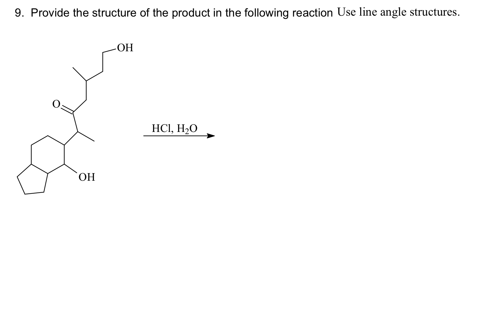 Solved Provide the structure of the product in the following | Chegg.com