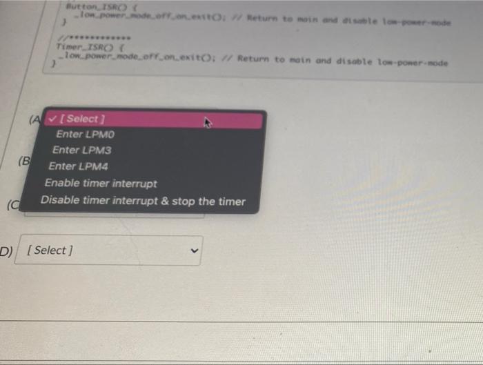 Solved Interrupts. serialized code When the button is pushed | Chegg.com
