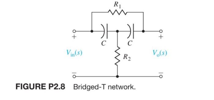 write a matlab script A bridged-T network is often | Chegg.com
