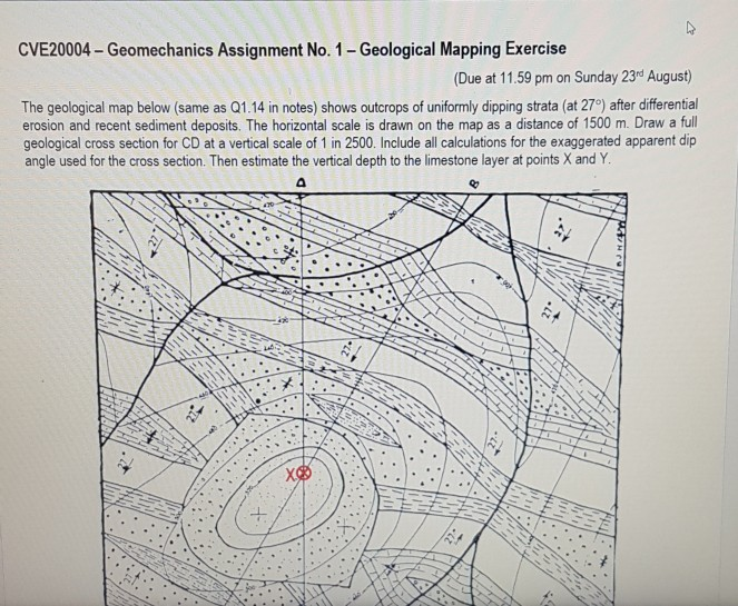 Solved CVE20004 - Geomechanics Assignment No. 1 - Geological | Chegg.com