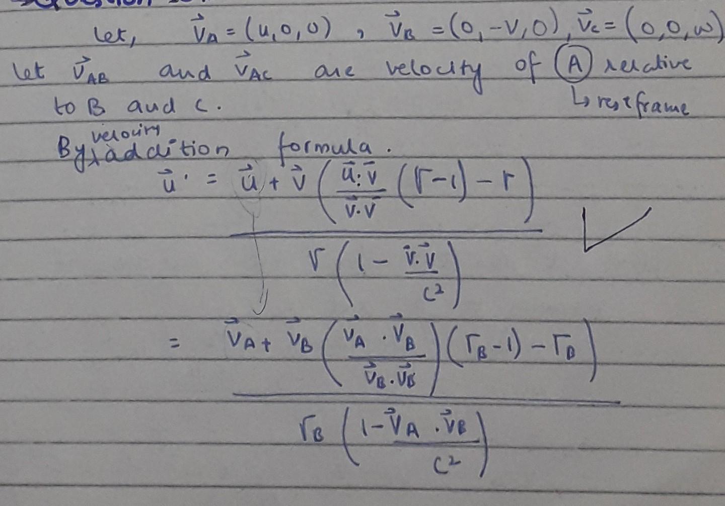 Solved Special Theory of Relativity Numerical/Math type | Chegg.com