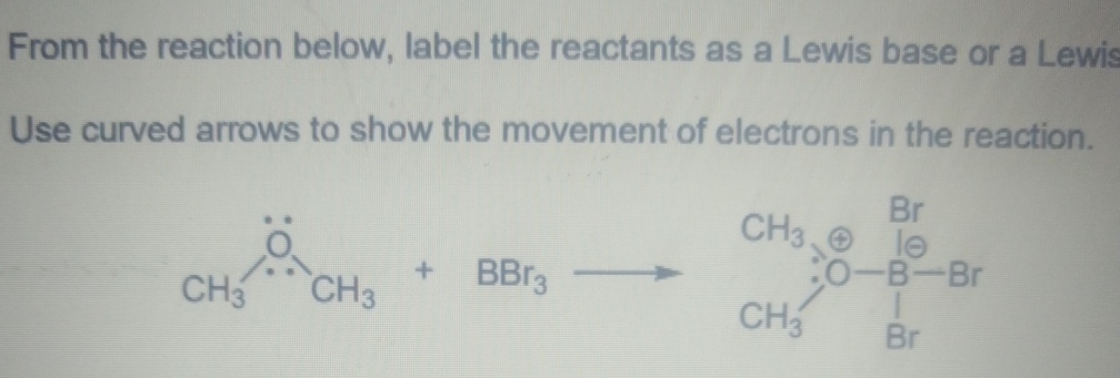 Solved From the reaction below, label the reactants as a | Chegg.com