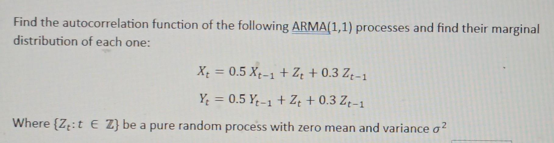 Solved Find The Autocorrelation Function Of The Following