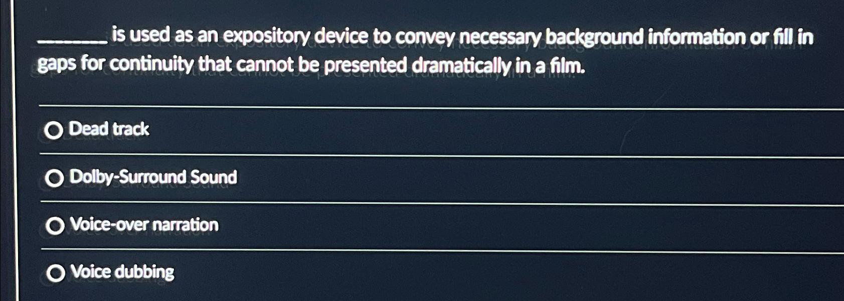 Solved is used as an expository device to convey necessary | Chegg.com