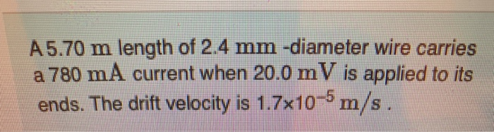 Solved Part B) Determine the resistivity p (p= ohms•m)Part | Chegg.com