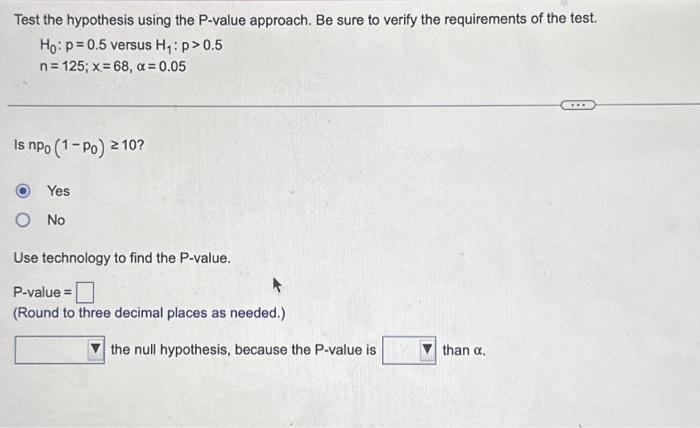 Solved Test the hypothesis using the P-value approach. Be | Chegg.com