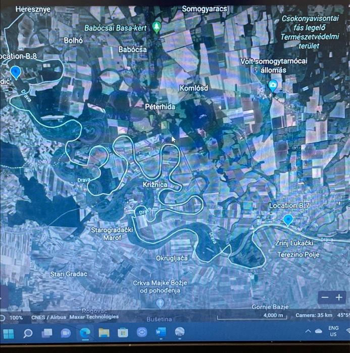 Solved Below is a link to a map in Google Earth Web Version. | Chegg.com