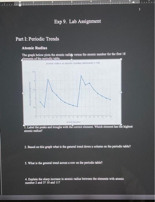 Solved 1. Label the peaks and troughs with the correct | Chegg.com