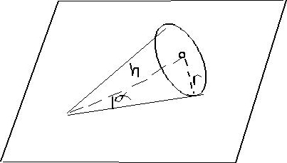 A uniform right circular cone of height h, half angle | Chegg.com