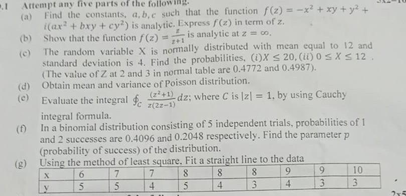 Solved (a) Find the constants, a,b,c such that the function | Chegg.com