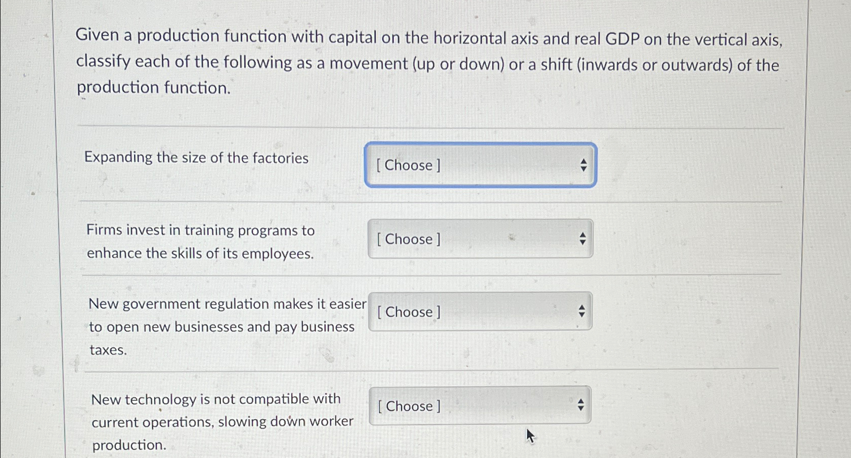 Solved Given a production function with capital on the | Chegg.com