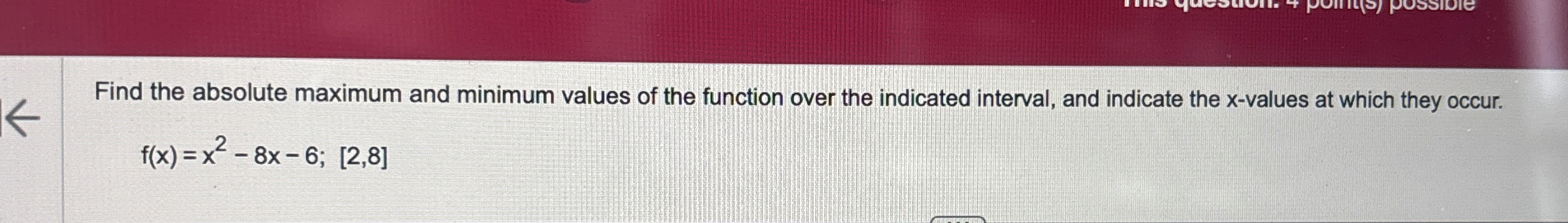 Find the absolute maximum and minimum values of the | Chegg.com