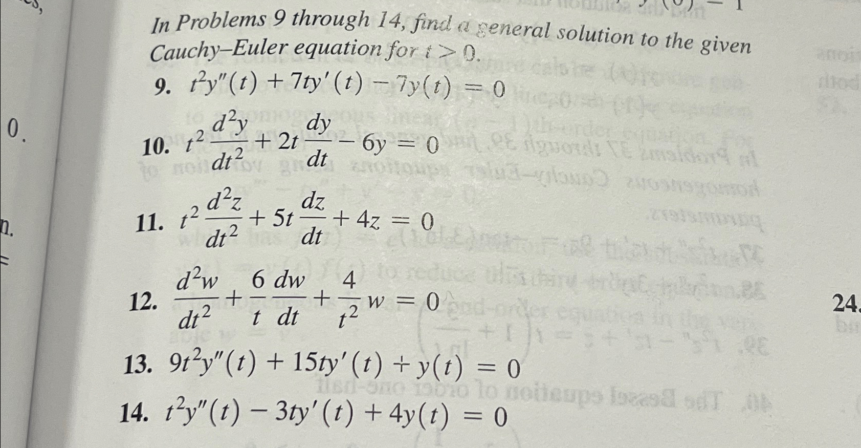 Solved In Problems 9 ﻿through 14, ﻿find a seneral solution | Chegg.com