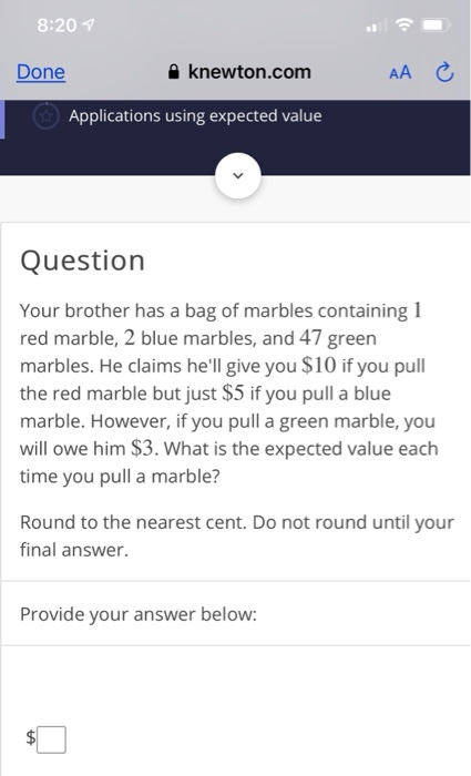 Solved 8:207 Done knewton.com АА С Applications using | Chegg.com