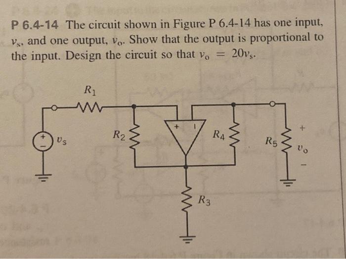 Solved P 6.4-14 The circuit shown in Figure P 6.4-14 has one | Chegg.com
