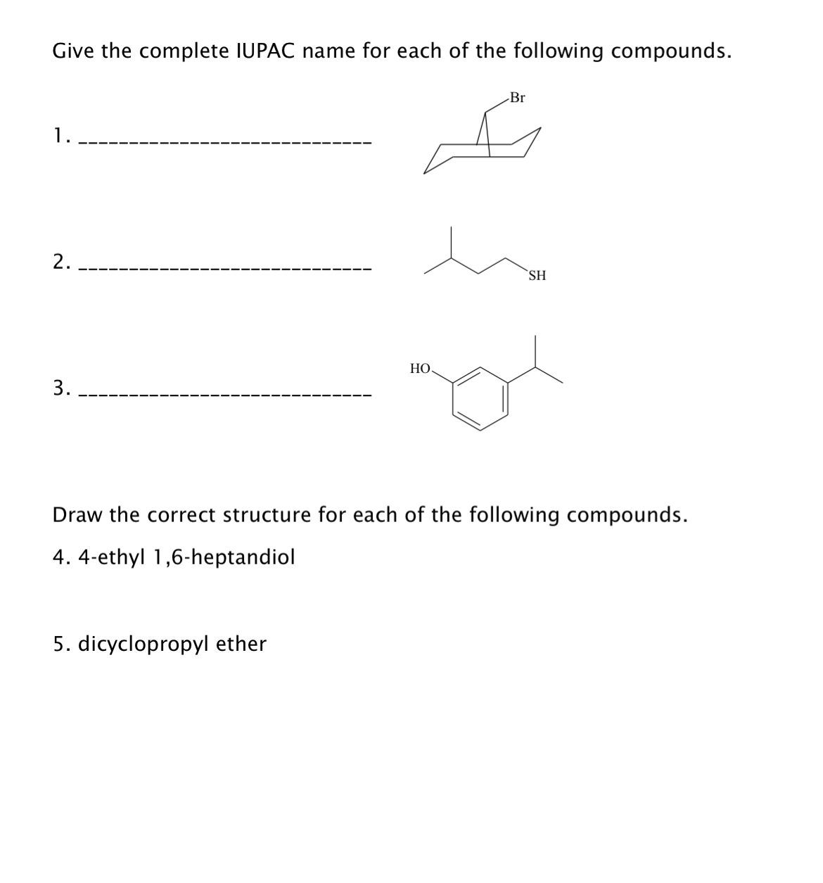 Solved How to solve Give the complete IUPAC name for each of | Chegg.com