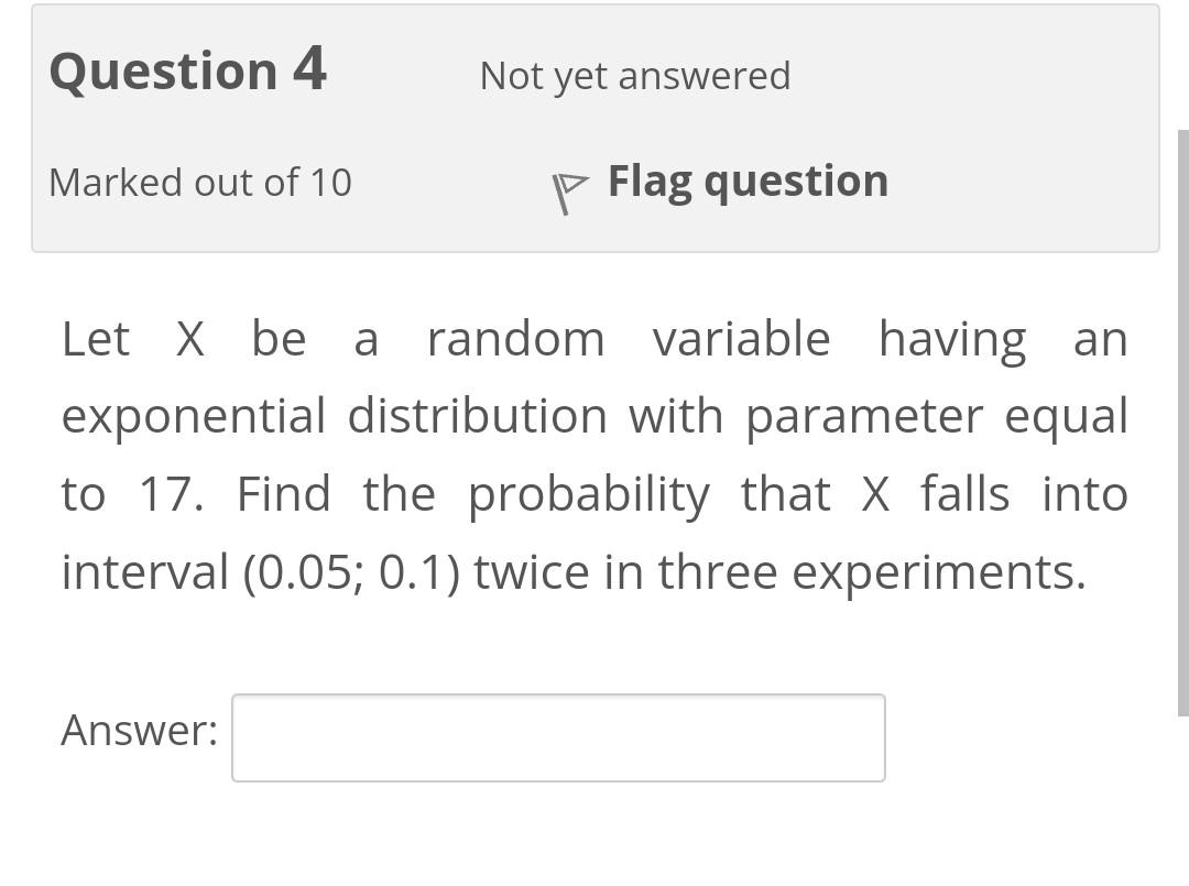 Solved Let X be a random variable having an exponential | Chegg.com