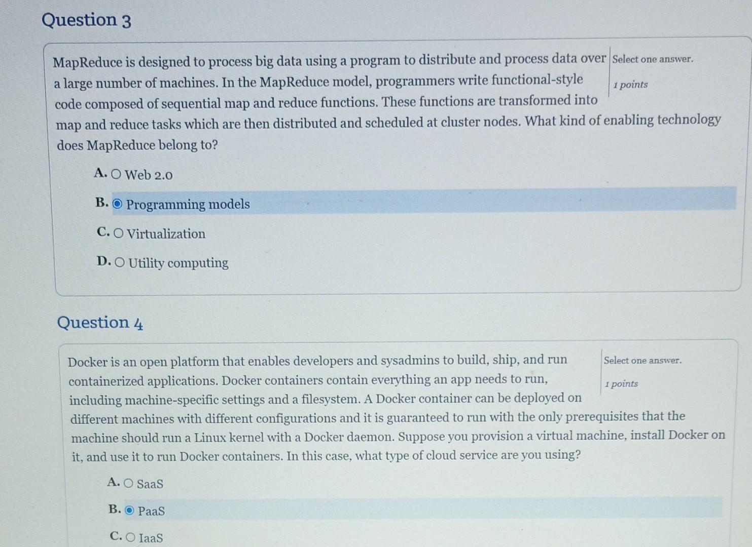 Solved Cloud computing is the delivery of computing as a ??? | Chegg.com