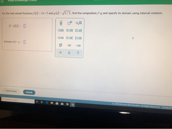 Solved For the real-valued functions f(x) - 2x+5 and g(x) | Chegg.com