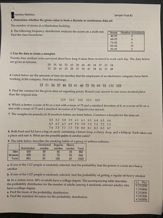 Solved Hello, I need some help with these practice exams to | Chegg.com