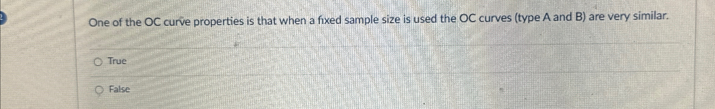 Solved One of the OC curve properties is that when a fixed | Chegg.com