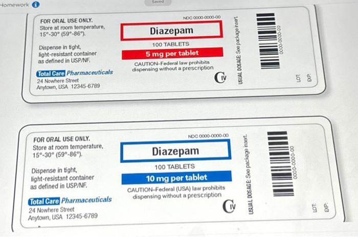 Solved You are working in a pharmacy when the following | Chegg.com