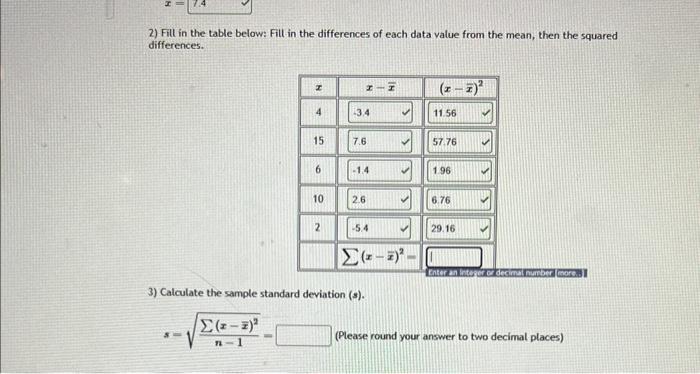 Solved 2) Fill in the table below: Fill in the differences | Chegg.com