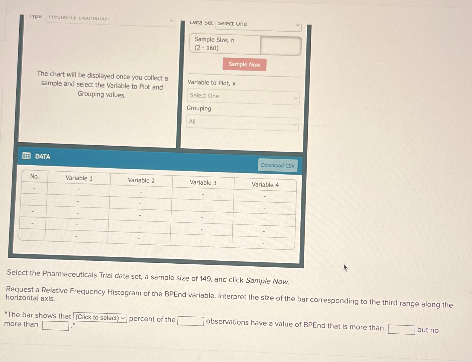 Solved The chart will be displayed once you collect a sample | Chegg.com