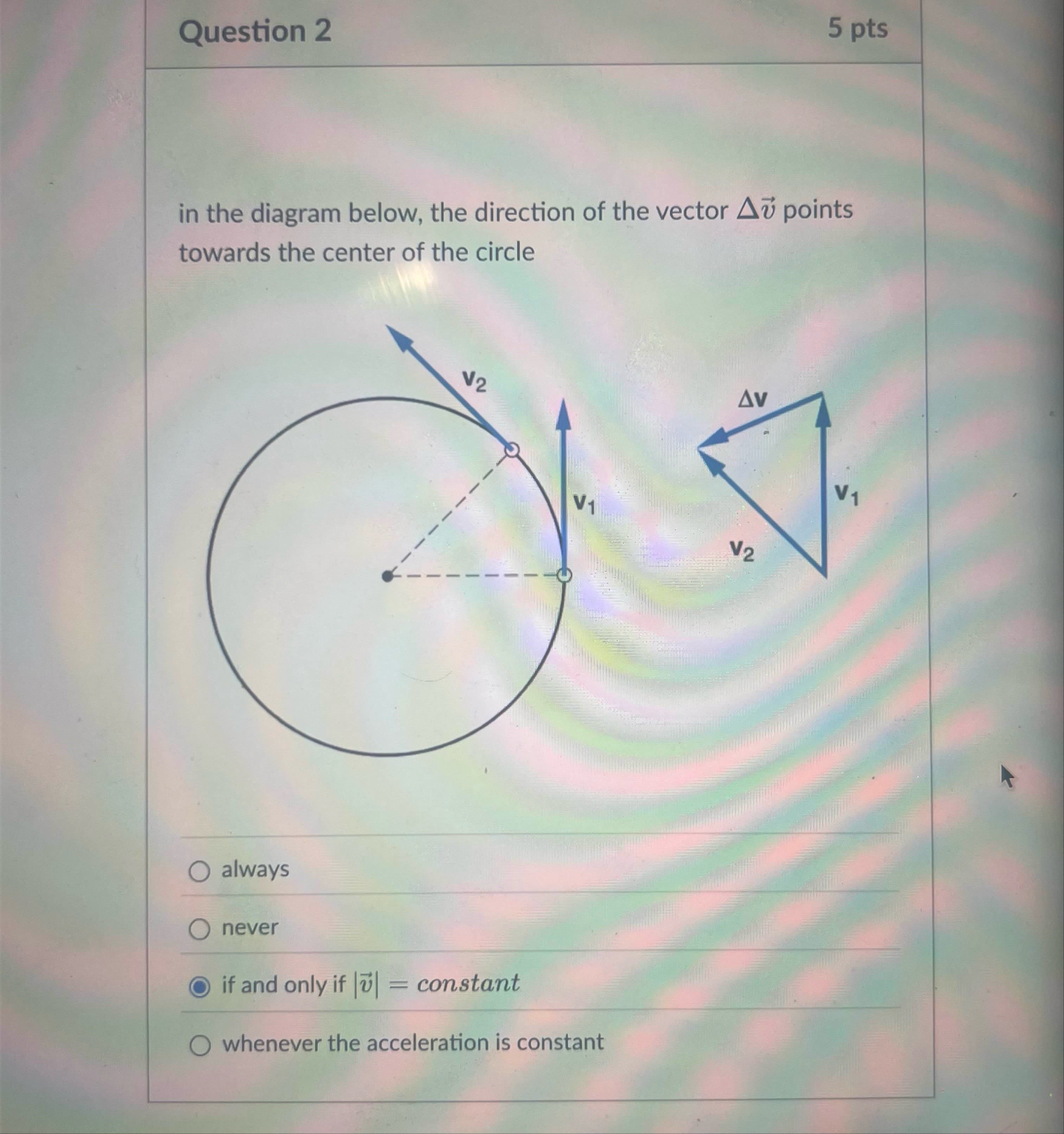 Question 25 ﻿ptsin the diagram below, the direction | Chegg.com