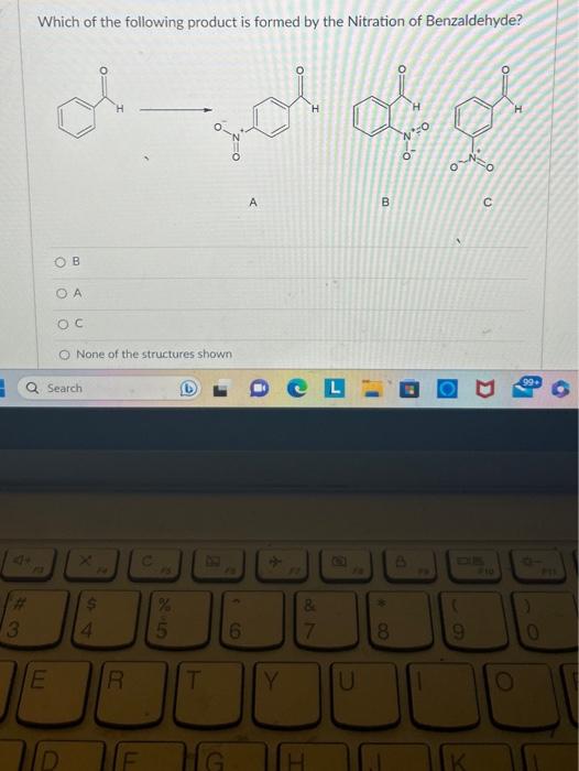 Solved + # 3 Which of the following product is formed by the | Chegg.com