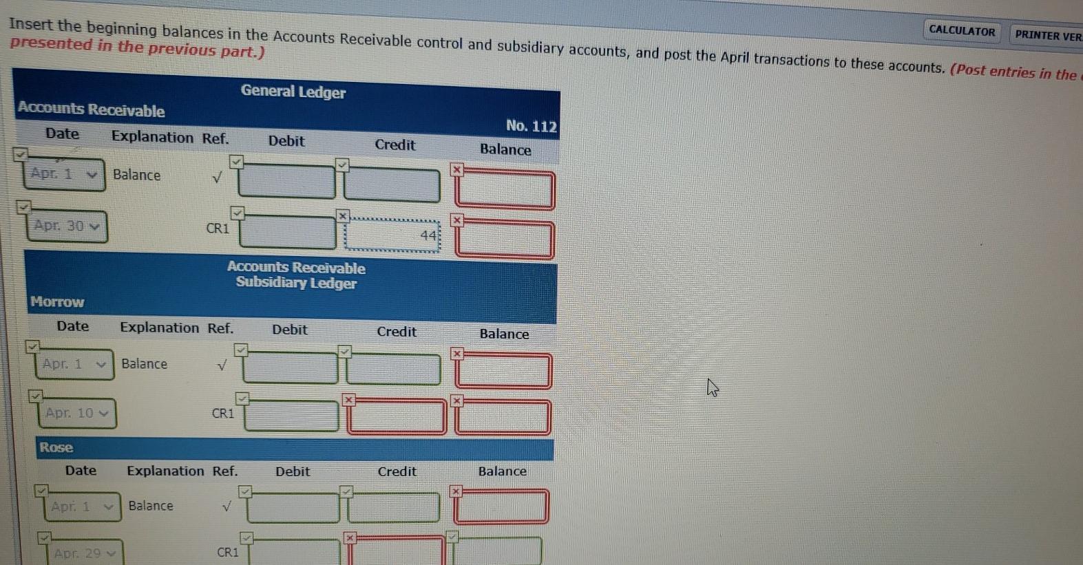 Solved CALCULATOR PRINTER VERSION BACK Problem 7-01A a-c | Chegg.com