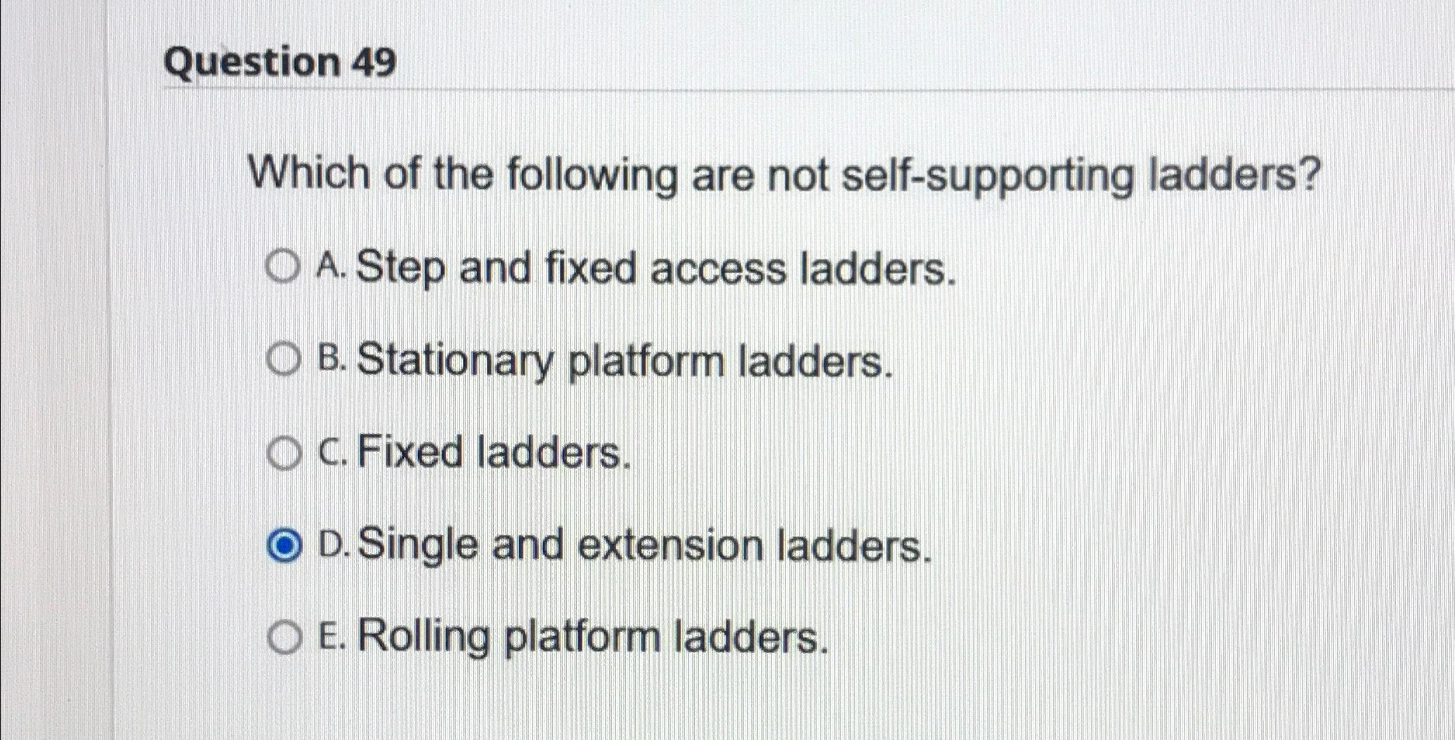 Solved Question 49Which of the following are not | Chegg.com