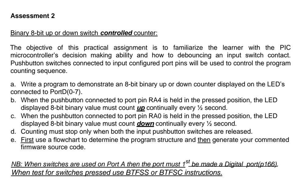 Solved Binary 8-bit up or down switch controlled | Chegg.com