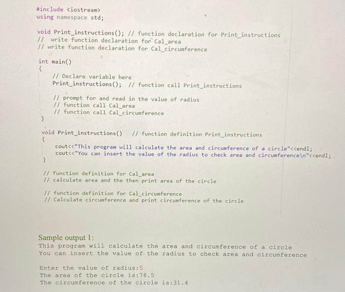 Solved 2. Complete the following code to calculate the | Chegg.com