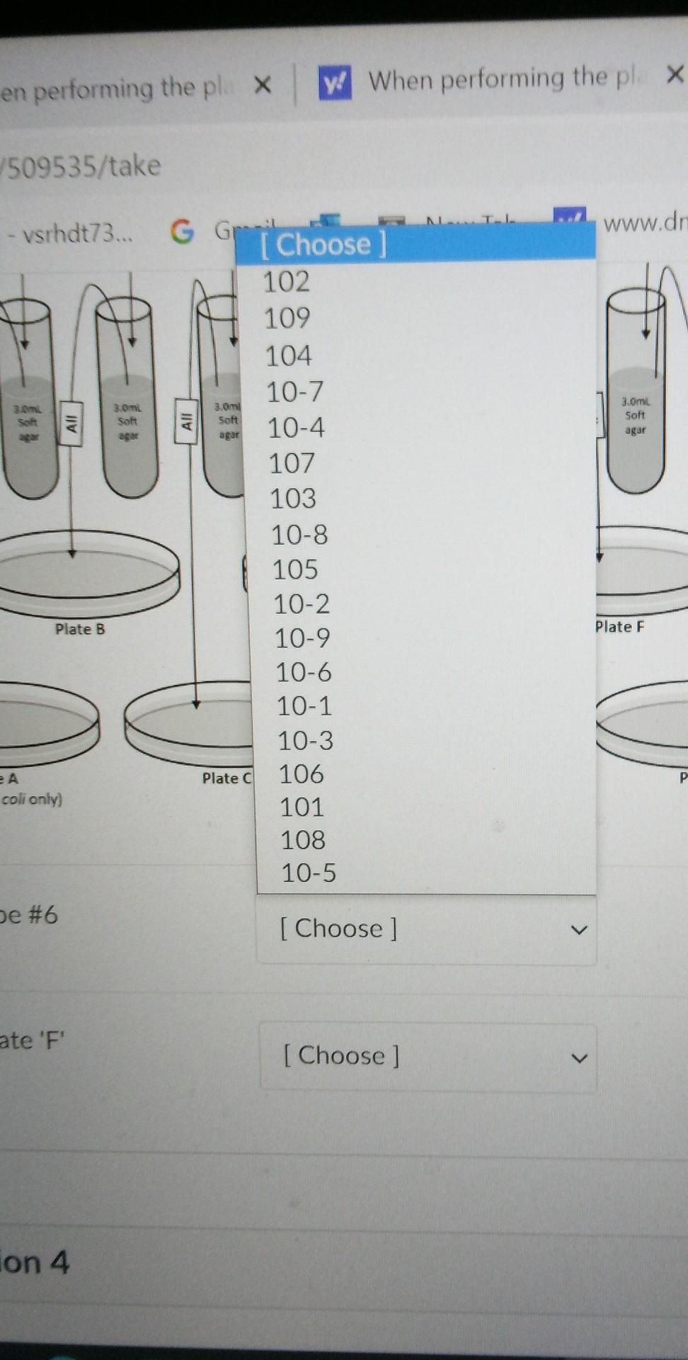 Solved What is the total dilution factor (TDF) of tube #6 | Chegg.com
