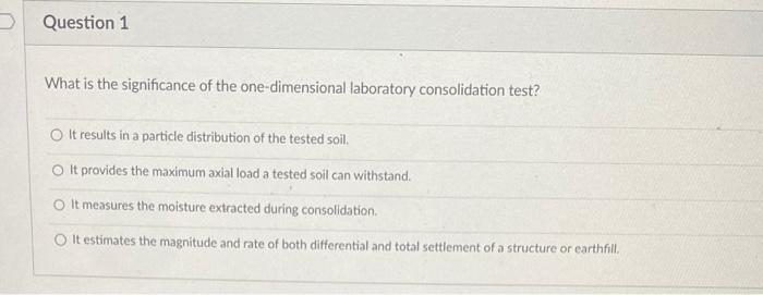 Solved What is the significance of the one-dimensional | Chegg.com