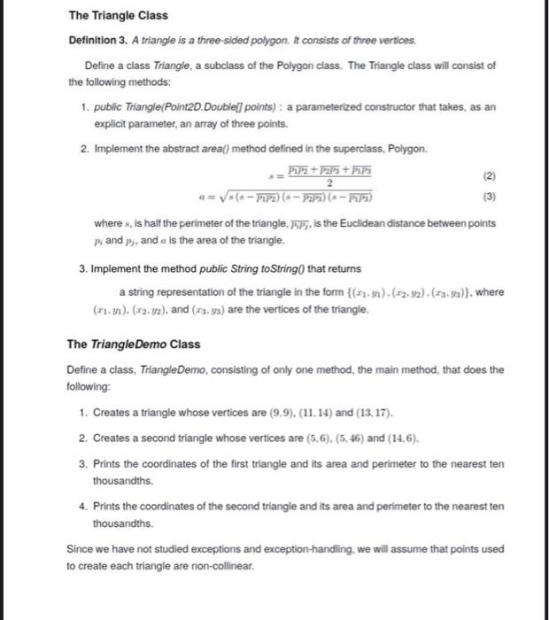 Solved Implementing a Subclass and Abstract Methods | Chegg.com